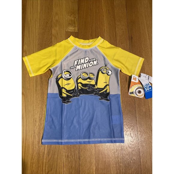 Unbranded | Swim | Despicable Me Minion Rash Guard Swim Shirt Built In ...